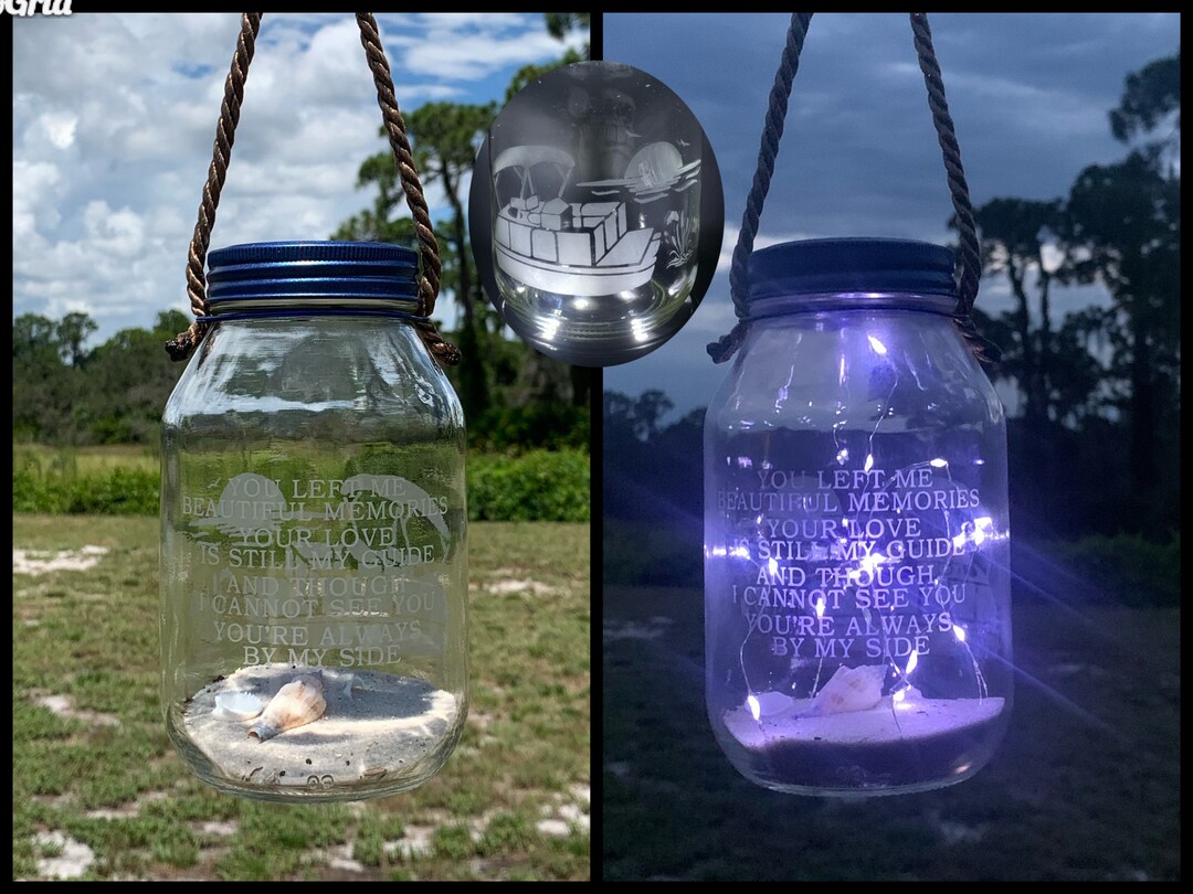 GRAVE DECORATION With Pontoon Boat, for Loss of Fisherman, Cemetery ...