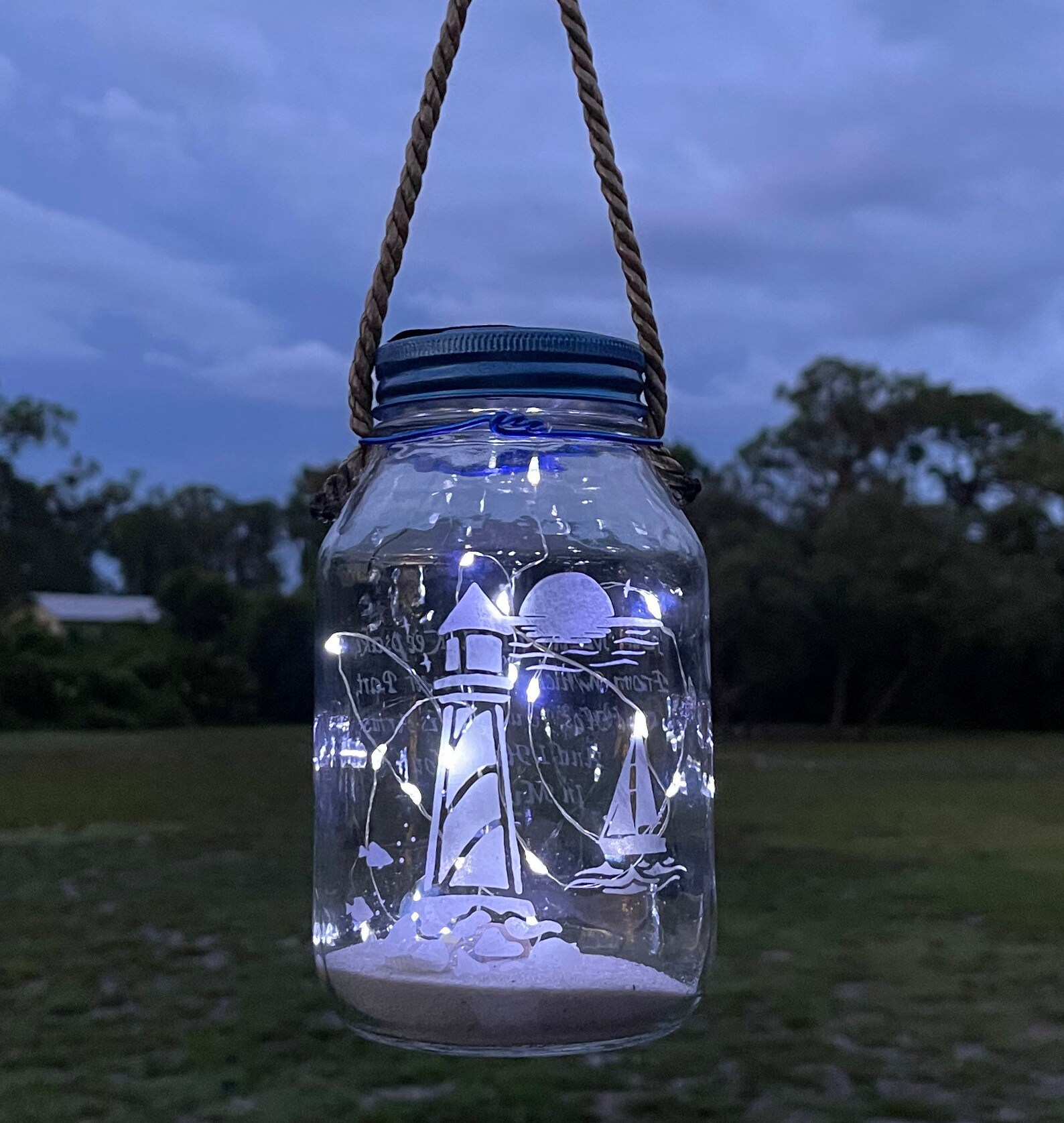 GRAVE DECORATION With Lighthouse Cemetery Decoration With - Etsy