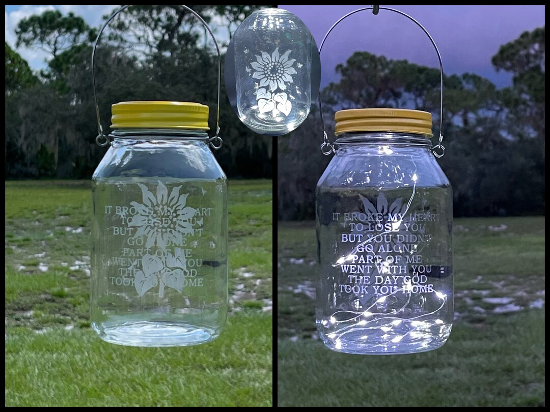 Sunflower Grave Decoration, Solar Grave Lantern With Verse, Cemetery ...