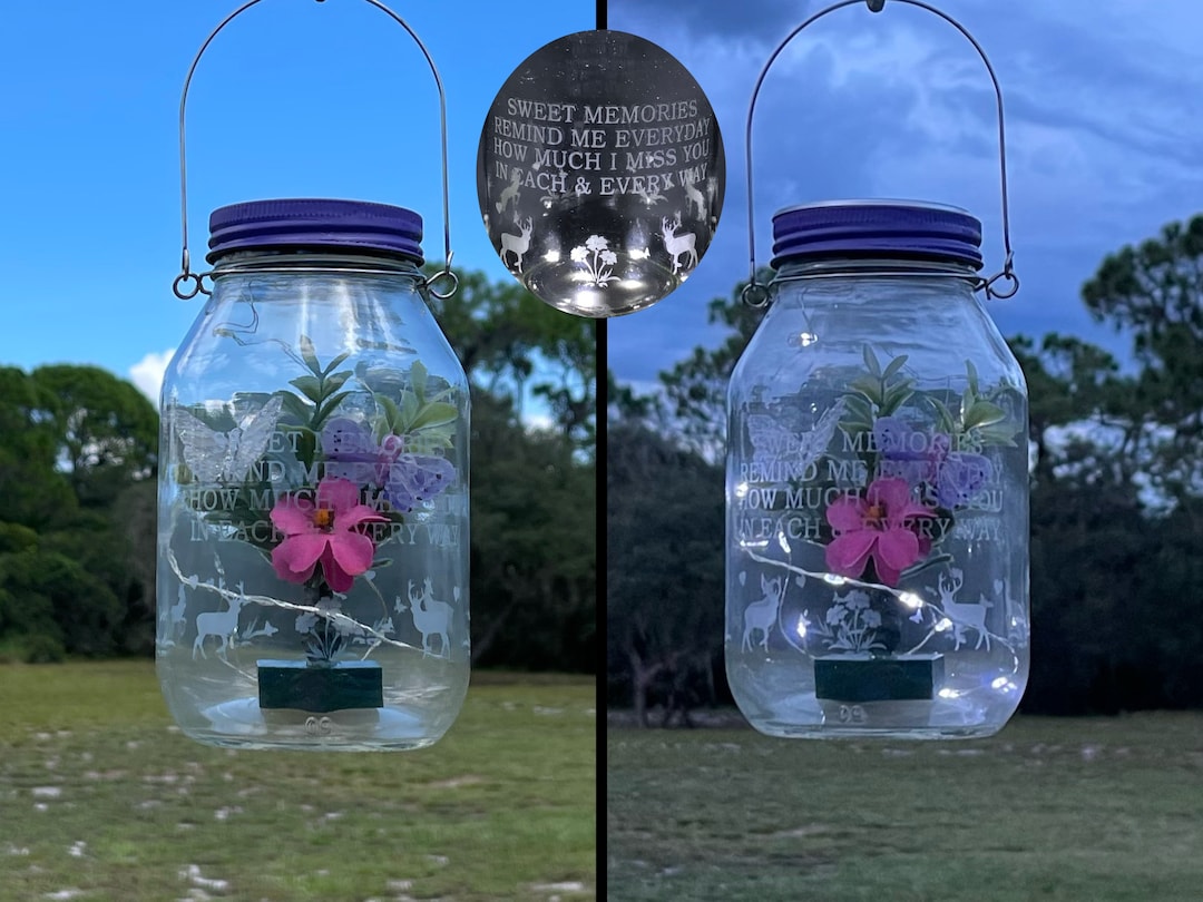 GRAVE DECORATION With Verse, Memorial Gift for Cemetery With Flowers ...