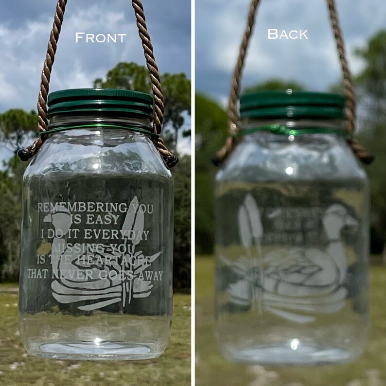 GRAVE DECORATION DAD Duck Grave Lantern Wildlife Cemetery - Etsy