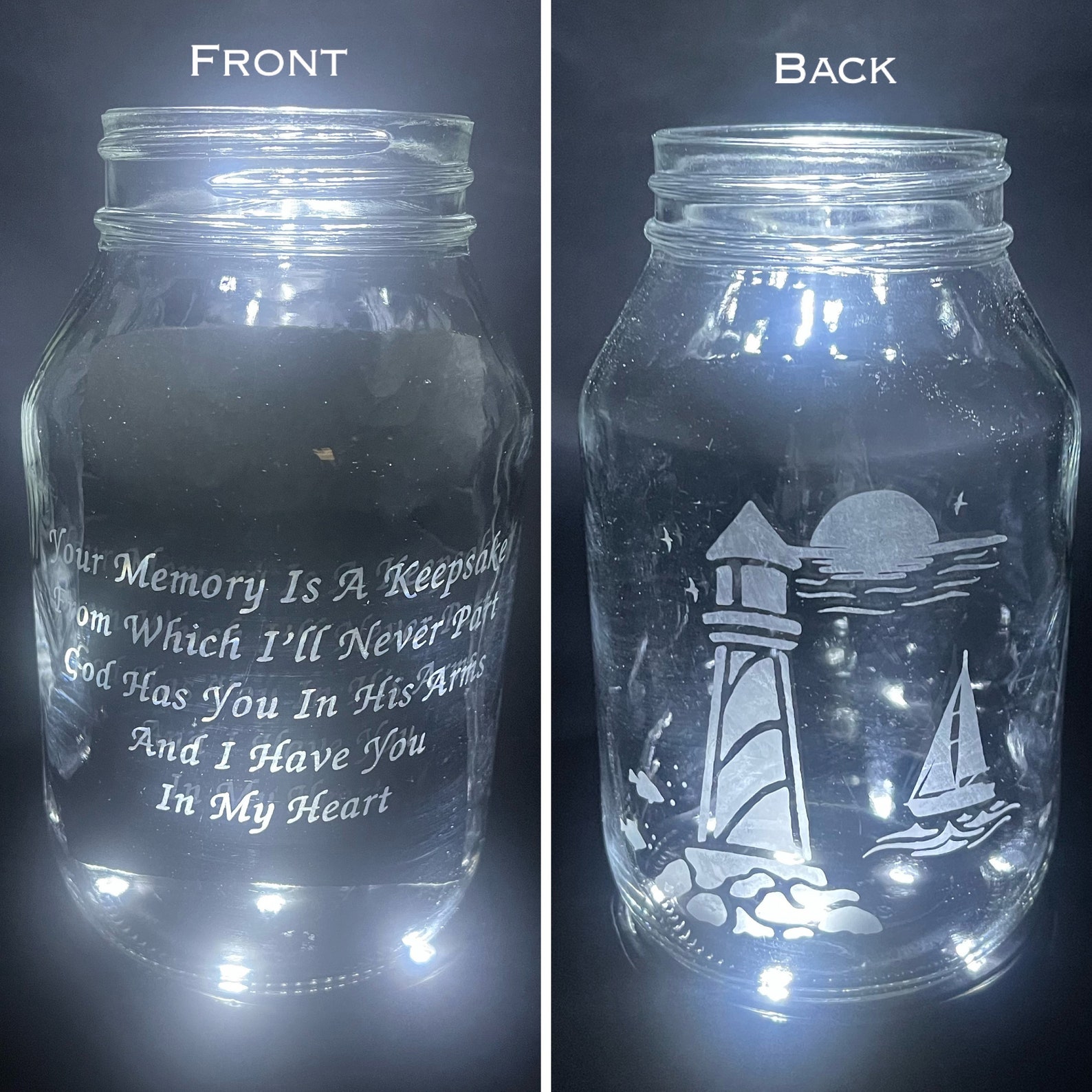 GRAVE DECORATION With Lighthouse Cemetery Decoration With - Etsy