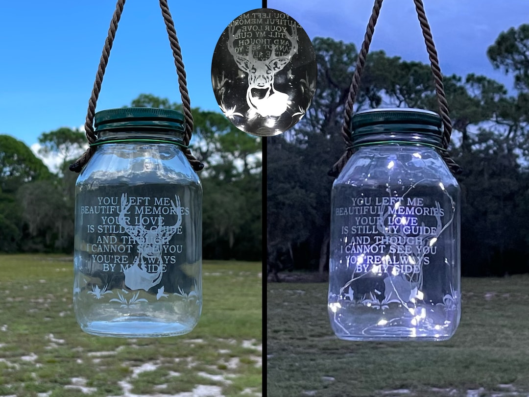 CEMETERY DECORATION, Solar Light, Loss of Father, Deer Memorial, Grave ...