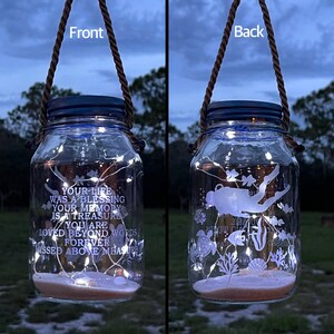 MEMORIAL LANTERN, for Loss of Scuba Diver, With Verse, Grave Decoration ...