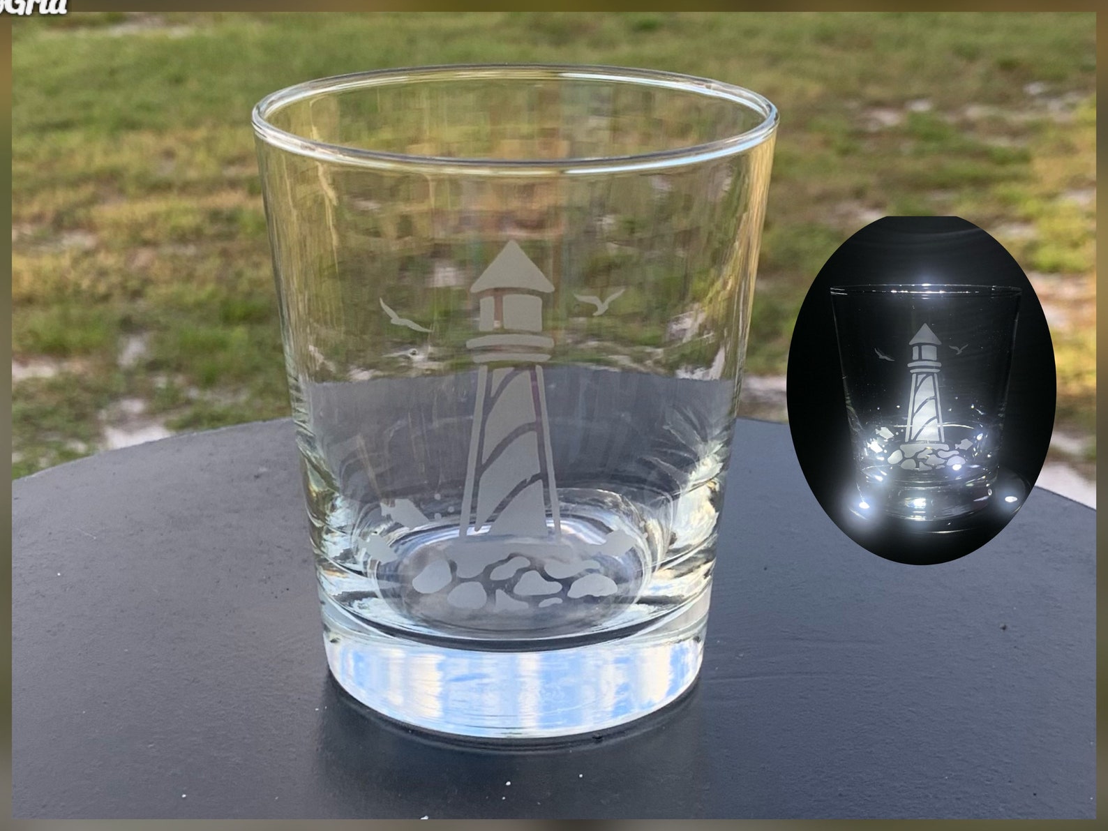 Lighthouse Glass for Cocktails Nautical Barware for Liquor - Etsy