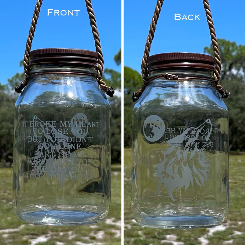 Grave Lantern, Howling Wolf Cemetery Solar Light Grave Decoration, It ...