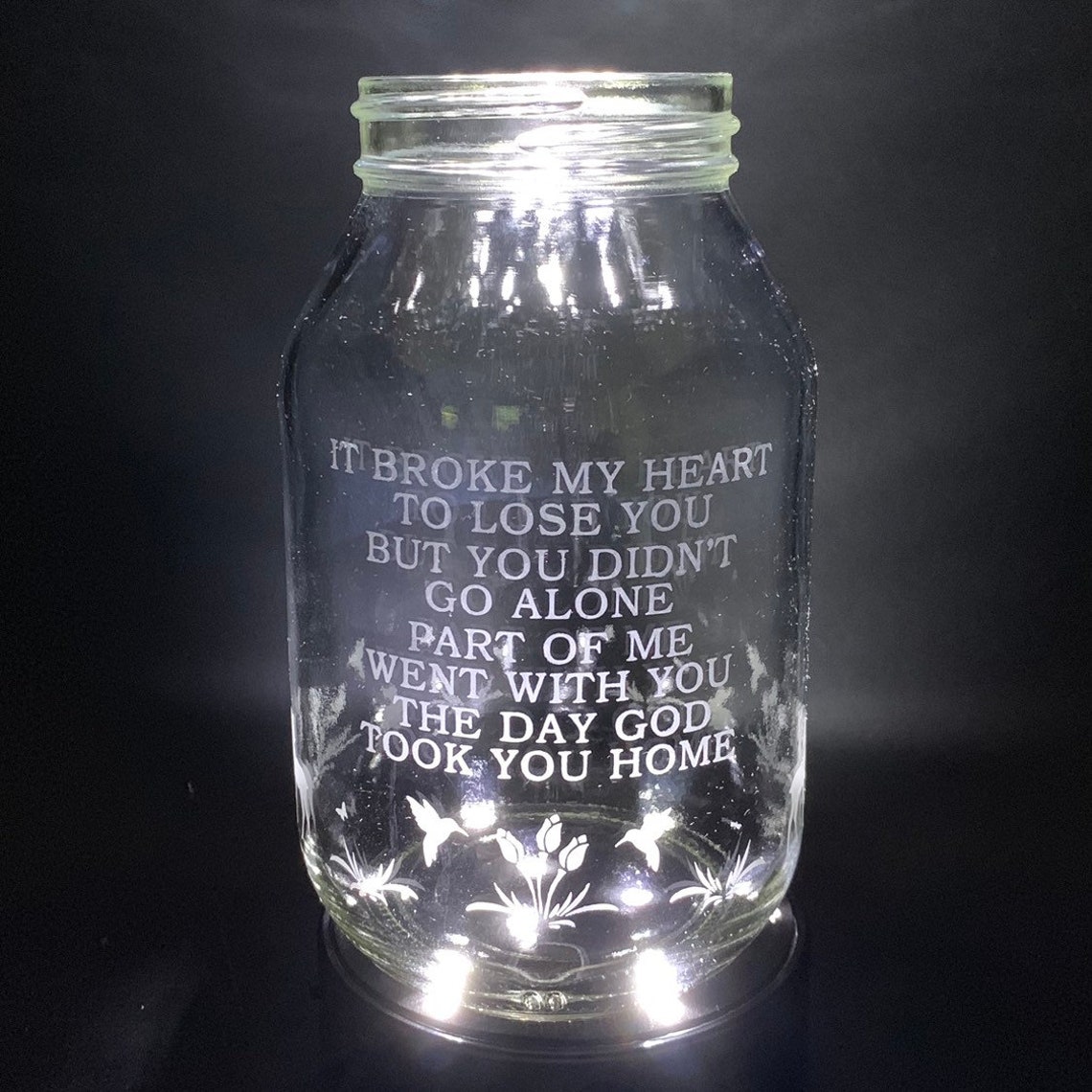 GRAVE DECORATION With Verse Memorial Lantern Cemetery - Etsy