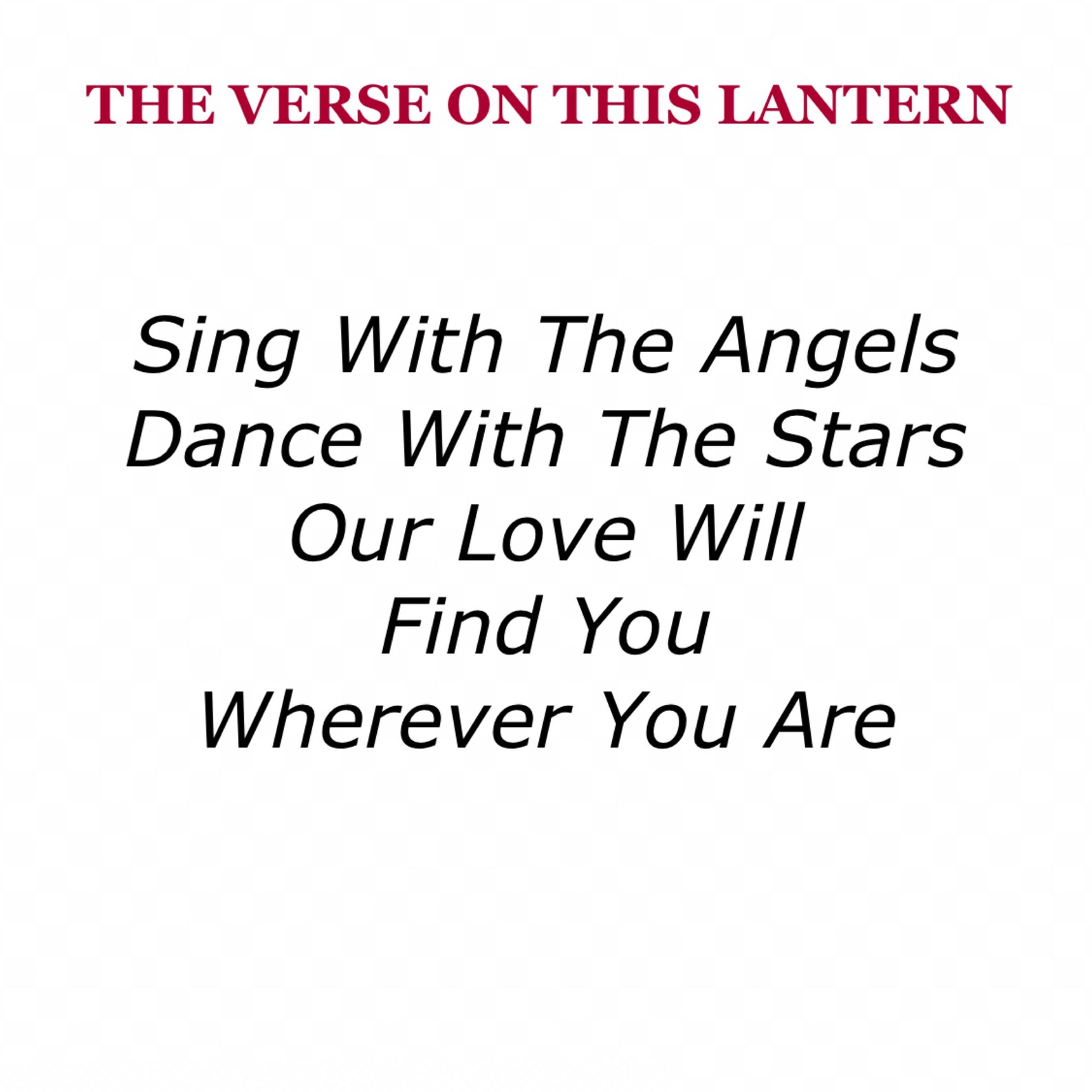 CEMETERY DECORATION With Verse Memorial Lantern for Grave - Etsy