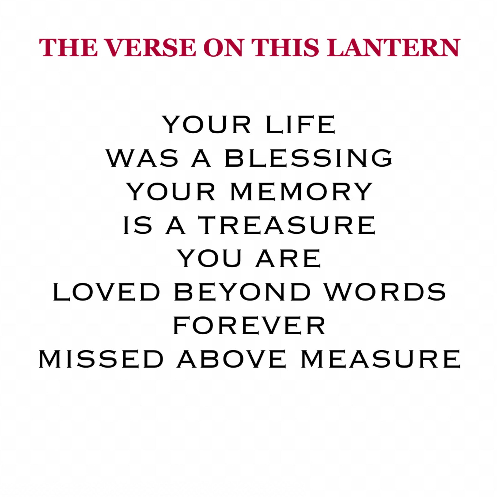 MEMORIAL GIFT for Cemetery Grave Lantern With Poem Cemetery - Etsy