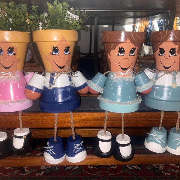 Clay Pot People - Etsy