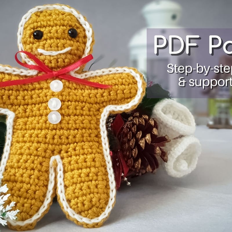 Gingerbread Crochet Pattern - Etsy