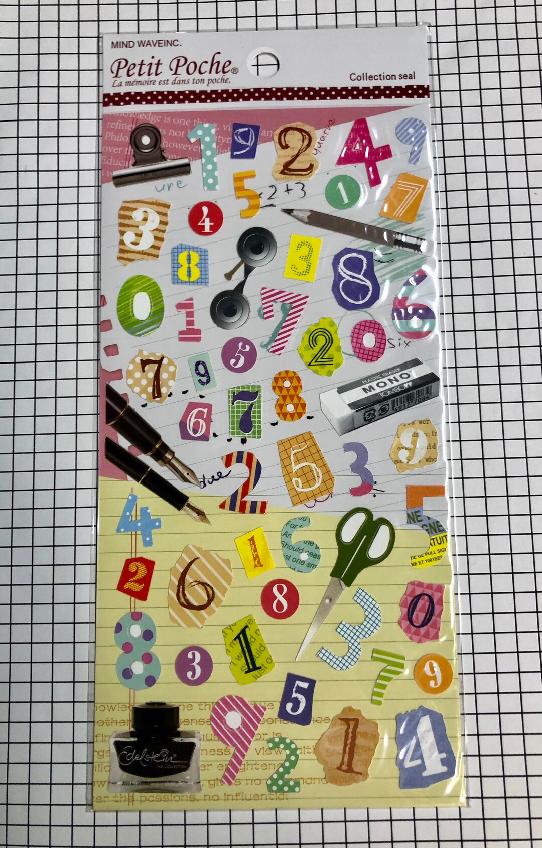 Kawaii Numeric Sticker Cute Stickers Sheet Supplies Kawaii - Etsy