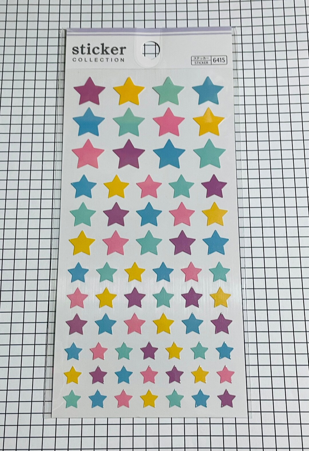 Cute STAR Sticker Sheet, Japan STAR Selection Paper Sticker, Paper ...