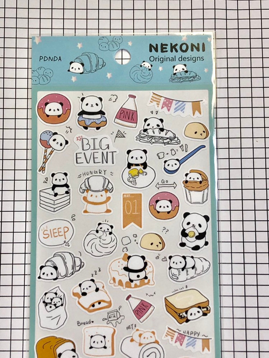 Cute PANDA Seal Kawaii Schedule Decoration Stickers Journal | Etsy