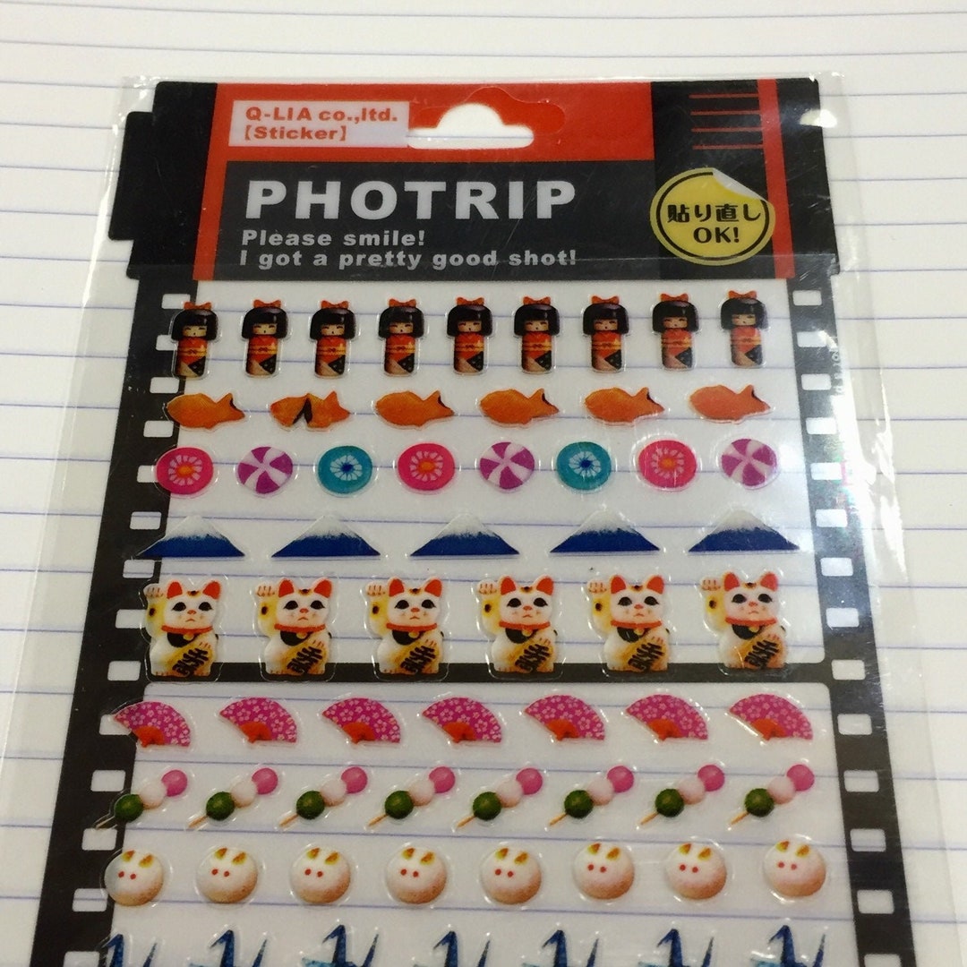 Kawaii Japan Traditional Things Sticker, Sticker Stationery Supplies ...