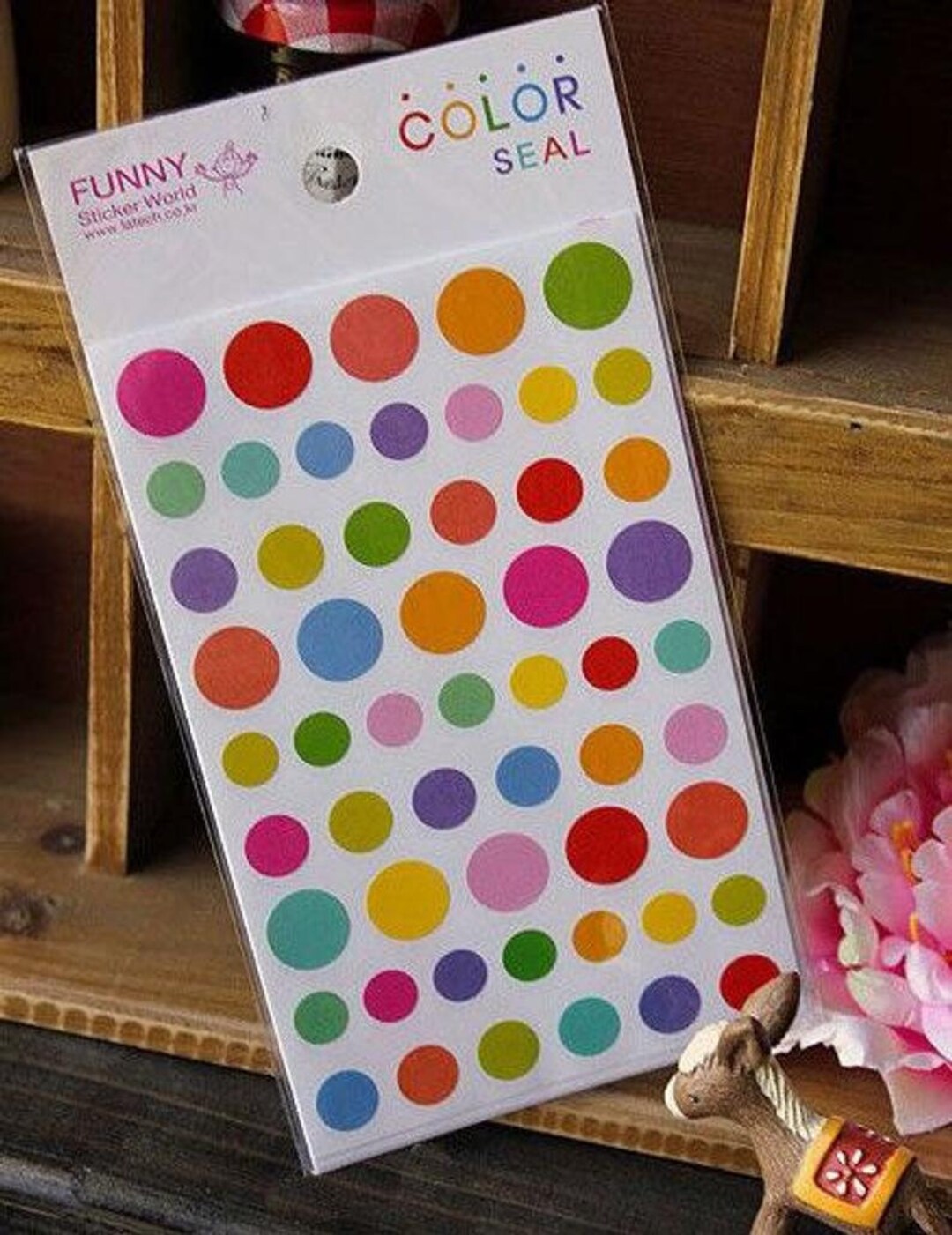 Rounded Shape in Assorted Size Sticker Set 6 Sheets - Etsy