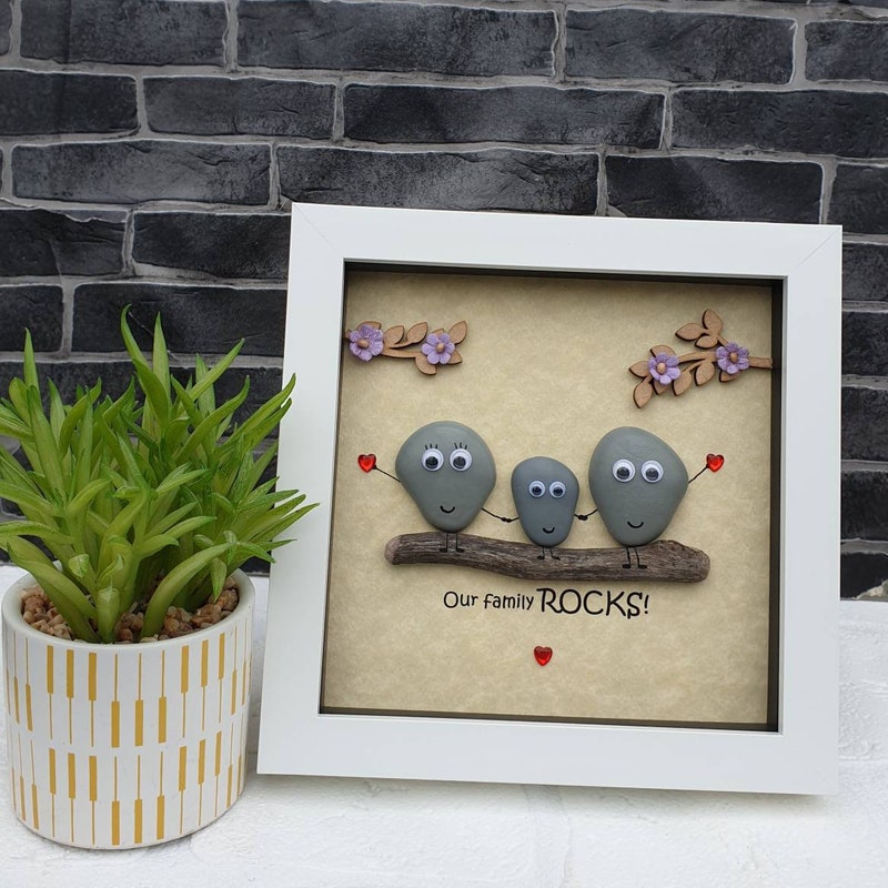 Family Pebble Art - Etsy