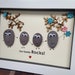 Quirky Family of 4 "our Family Rocks" Pebble Art in White Frame, Family ...
