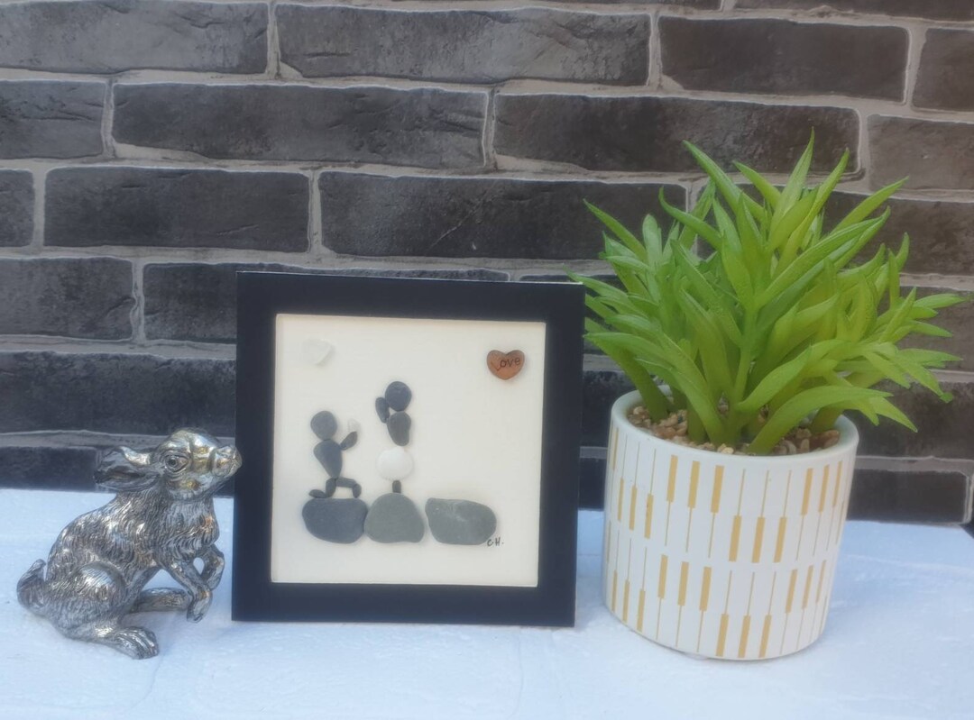 Letterbox Pebble Art, Proposal or Engagement Scene, Delicately Crafted ...