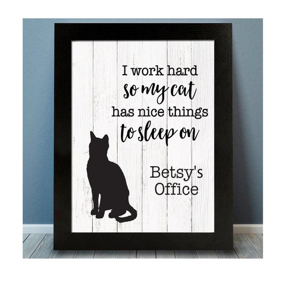 Cat Office Decor - Etsy