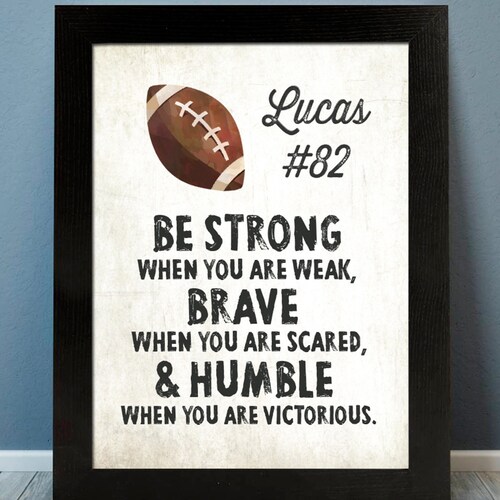 Personalized FOOTBALL Room Door SIGN Boy Sports Decor Wall - Etsy