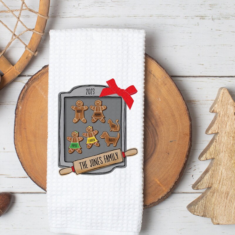 Gingerbread Kitchen Towel - Etsy