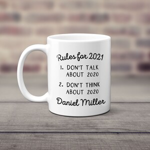 2021 Rules Mug | New Year Mug | Friend Gift | Christmas Gift | Funny ...
