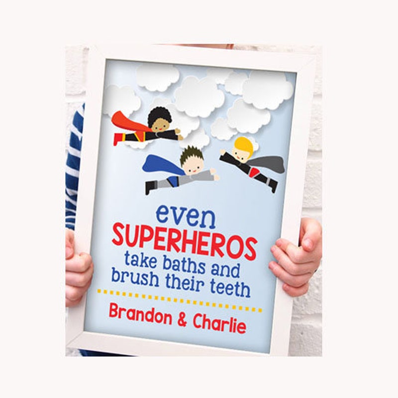 Superhero Bathroom - Etsy