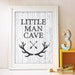 Little Man Cave Print | Little Boy Print | Playroom Decor | Woodland ...