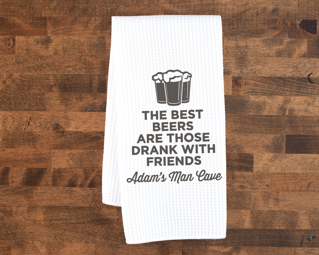 Bar Towel Mens Kitchen Towel the Best Beers Gift Wedding Gift ...