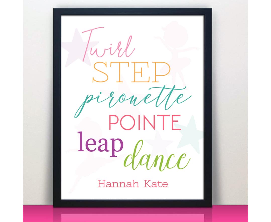 Girls Ballerina Print | Ballerina Decor | Ballerina Sign | Ballet Girls ...