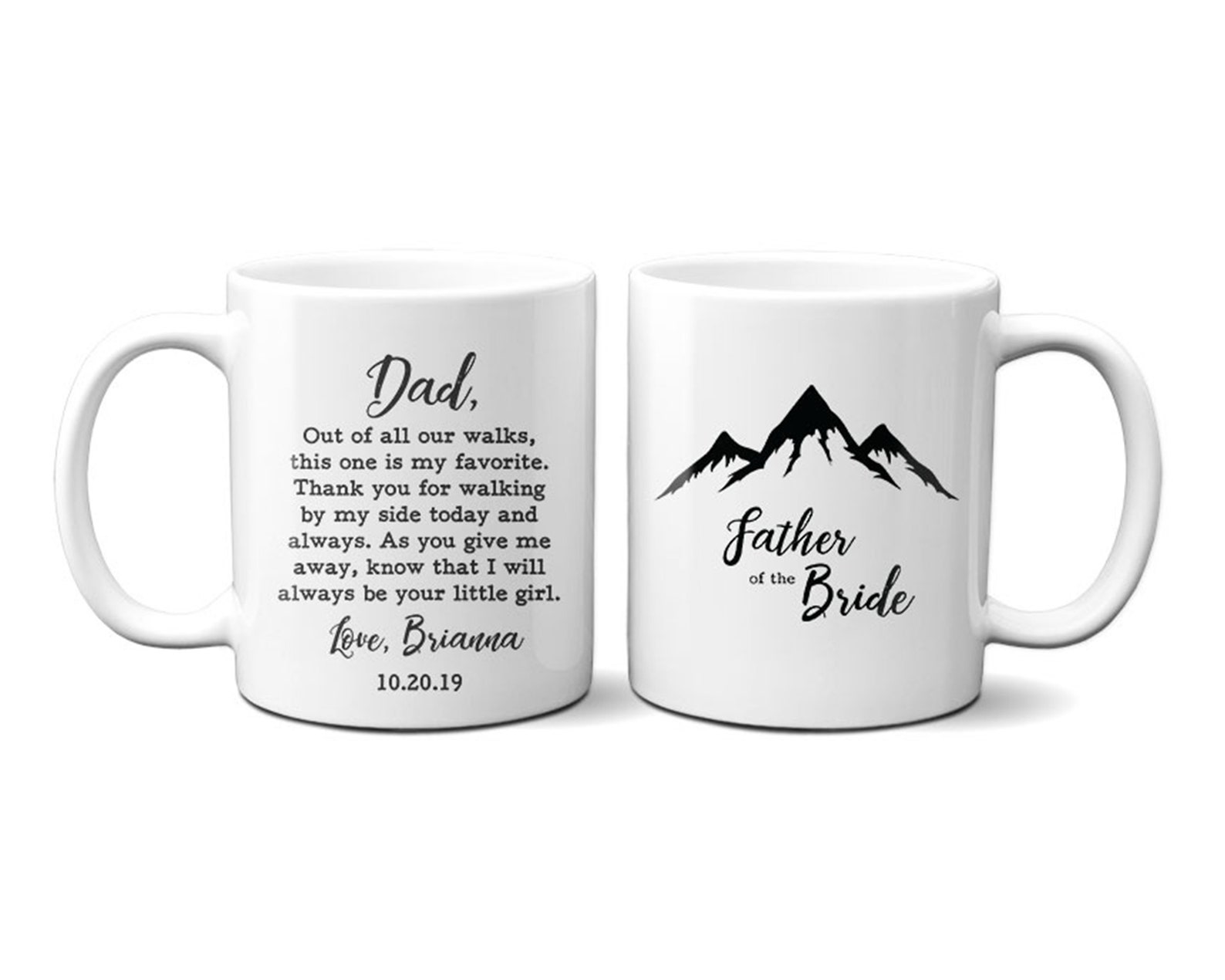 Father of the Bride Mug Personalized Father of Bride Gift - Etsy