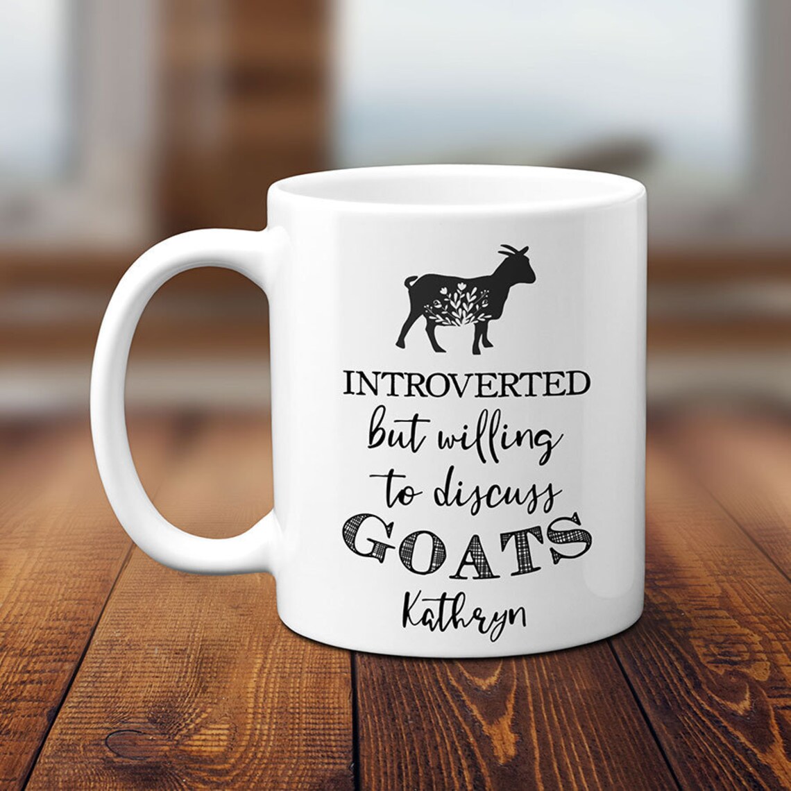 Goat Mug Goat Gift Goat Lady Mug Farmer Gift Backyard | Etsy