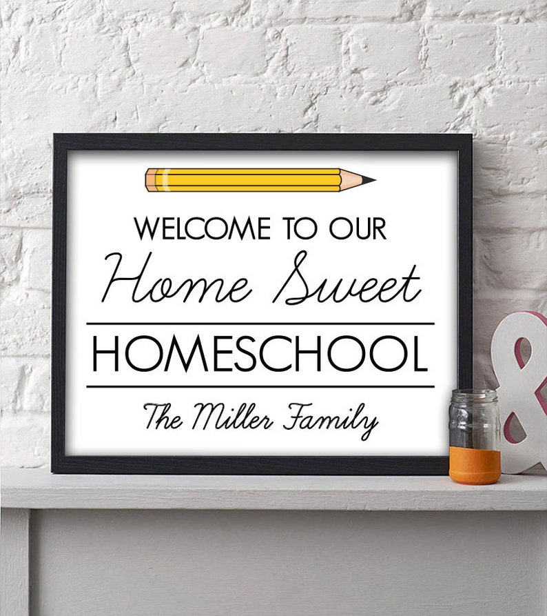 Home Sweet Homeschool Print Homeschool Decor Kids Wall Art - Etsy