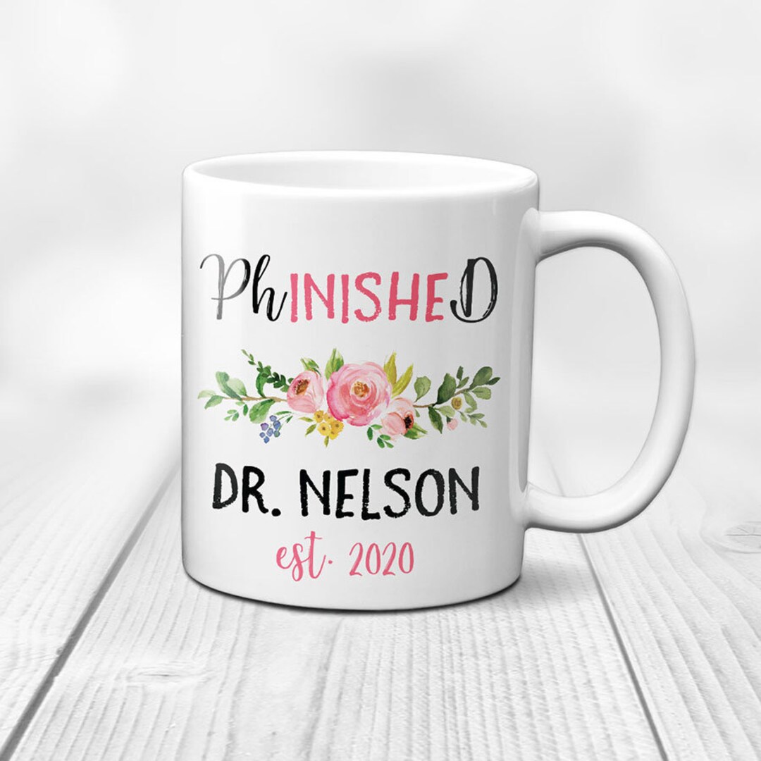 Phinished Coffee Cup | Phd Graduation Mug | Personalized Phd Gift | Phd ...