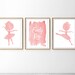 Set of 3 Ballerina Paper Prints Ballerina Decor Ballerina Sign Ballet ...