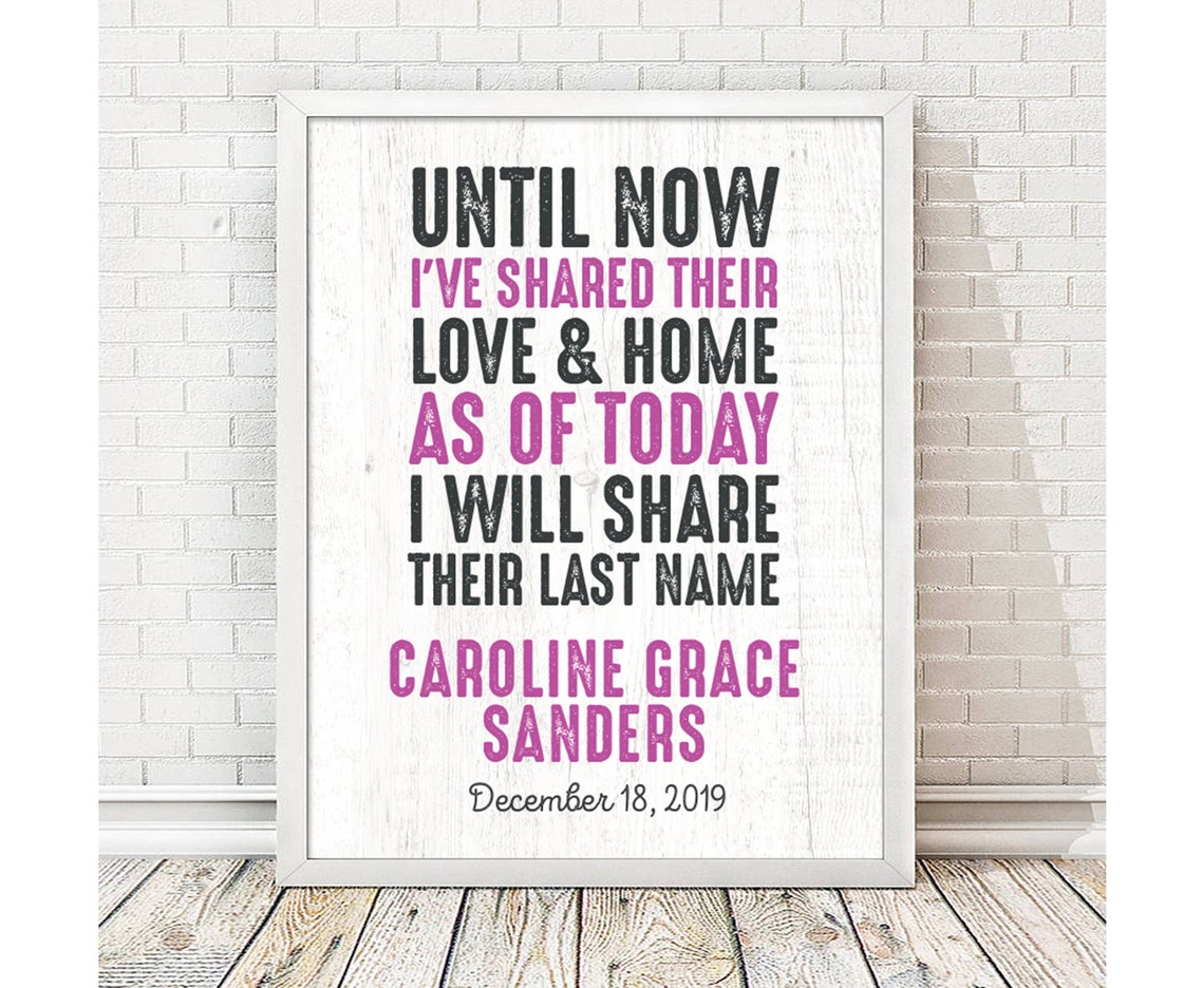 Adoption Print With Dates Color & Frame Options Adoption - Etsy