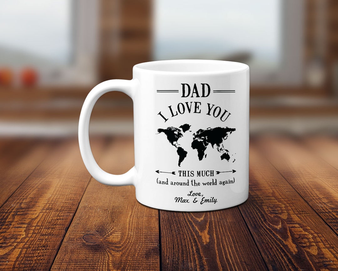 Personalized Dad Mug | Dad Coffee Cup | Father's Day Gift | Gift Wrap ...
