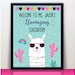 Llama Classroom Welcome Poster Personalized Classroom Decor Classroom ...