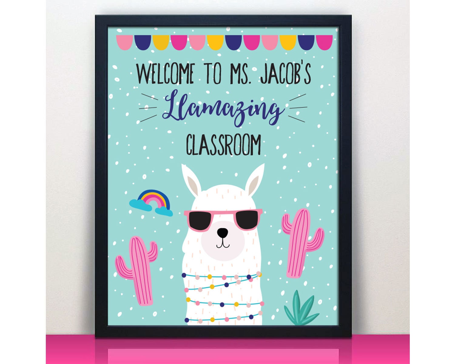 Llama Classroom Welcome Poster Personalized Classroom Decor - Etsy