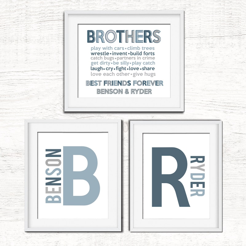 Brother Wall Art - Etsy