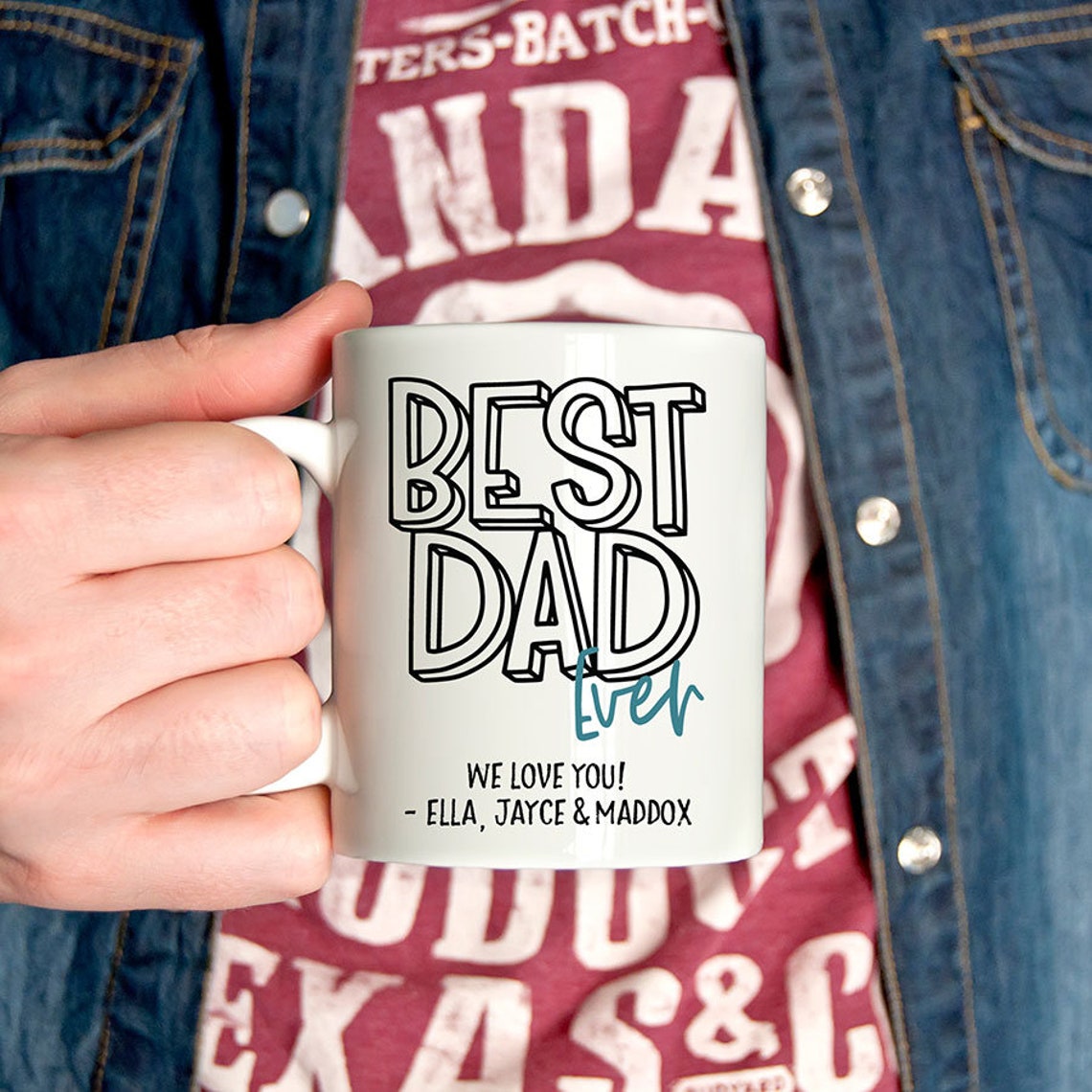Personalized Dad Mug Dad Coffee Cup Father's Day Gift | Etsy