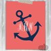 Anchor Monogram Print | Preppy Monogram | Daughter Gift | Nautical ...