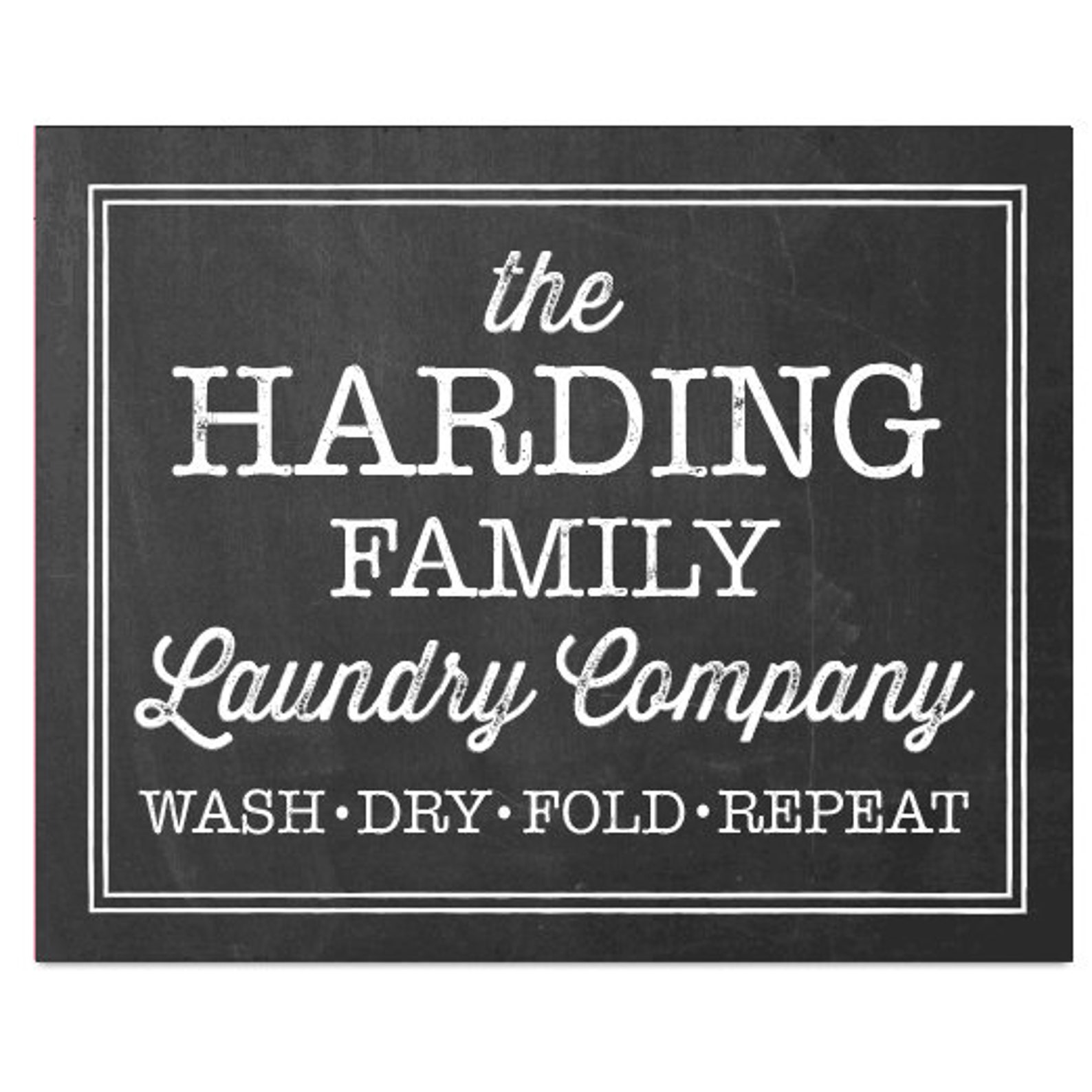 Laundry Paper Print Laundry Room Decor Personalized Home | Etsy