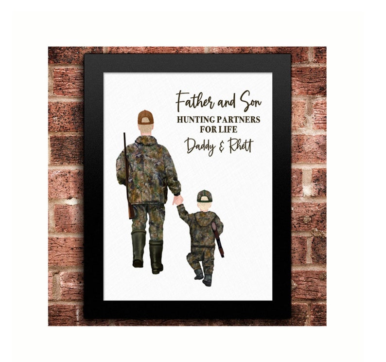 Father and Son Hunting Gift | Dad Gifts From Son | Fathers Day Print ...