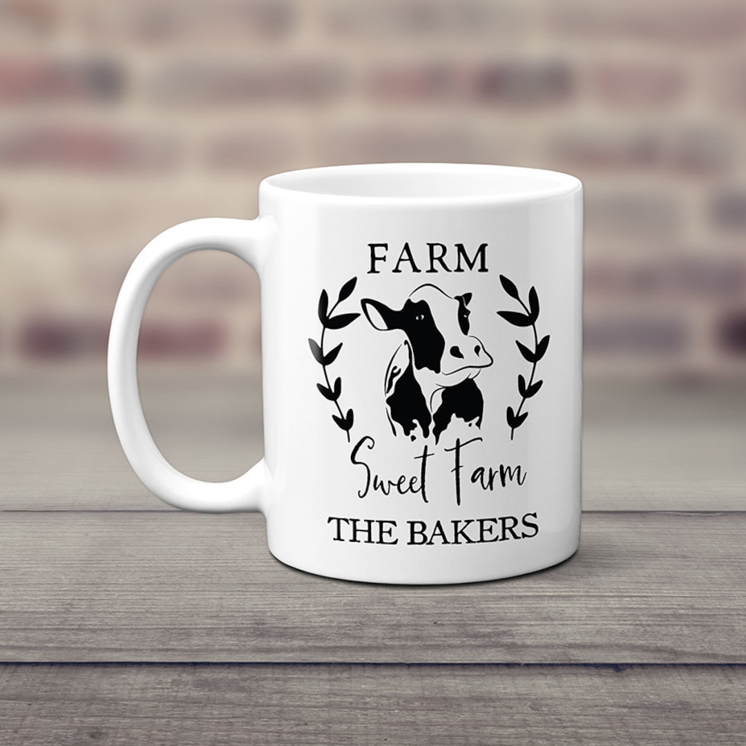 Farm Sweet Farm Mug | Personalized Mug | Farmhouse Decor | Farmer Gift ...