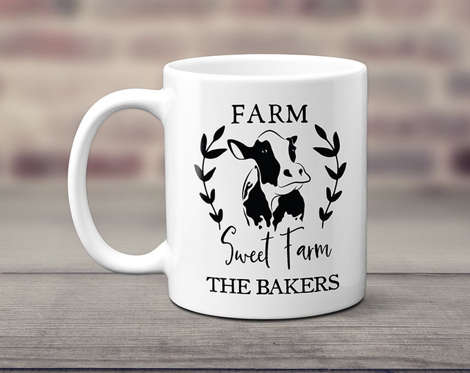 Custom Farmstead Mug Grandparents Farm Gift Ranch Mug Family Farm Mug ...
