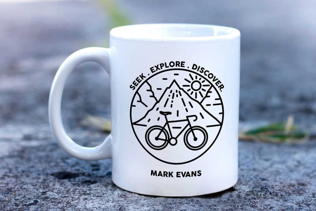 Personalized Mountain Bike Mug | Mens Gift | Mens Coffee Mug | Dad Mug ...