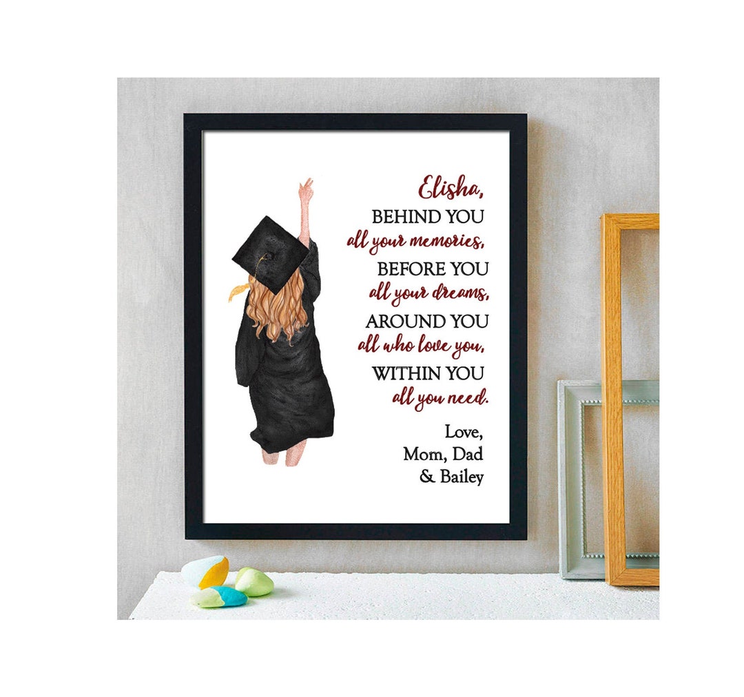 Graduation Art | Graduation Party Decor | Gift for Graduate ...