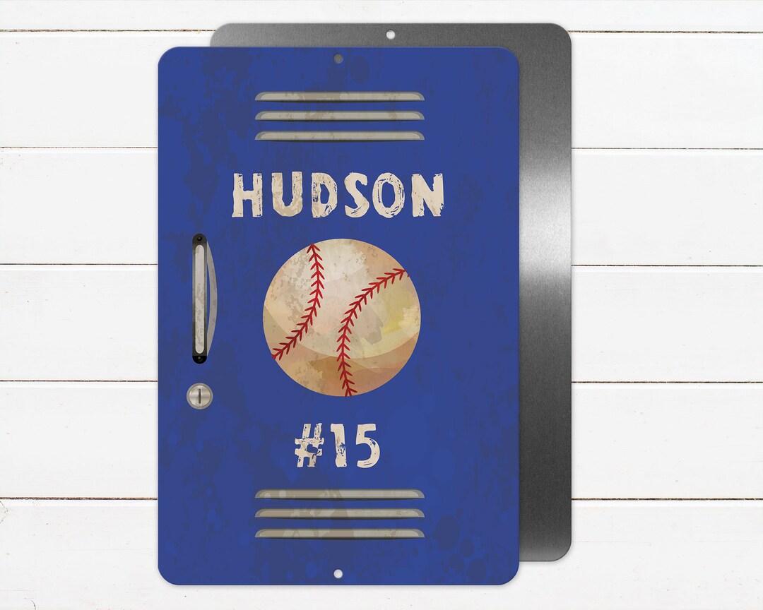 Boys Locker Metal Sign | Player Name and Number | 8" X 12" Outdoor Safe ...